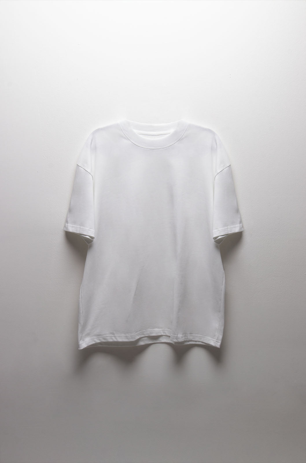 Playera Semi Oversize Blanca Gramaje 280
